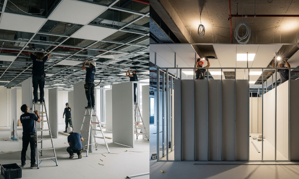 Ceiling and Partition – Handmade With Love